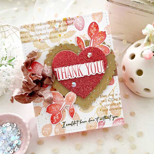 Papertrey Ink Leave a Little Thanks Stamp – The Foiled Fox