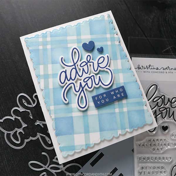 Concord & 9th Kristina Werner Love and Adore You Stamp Set – The Foiled Fox